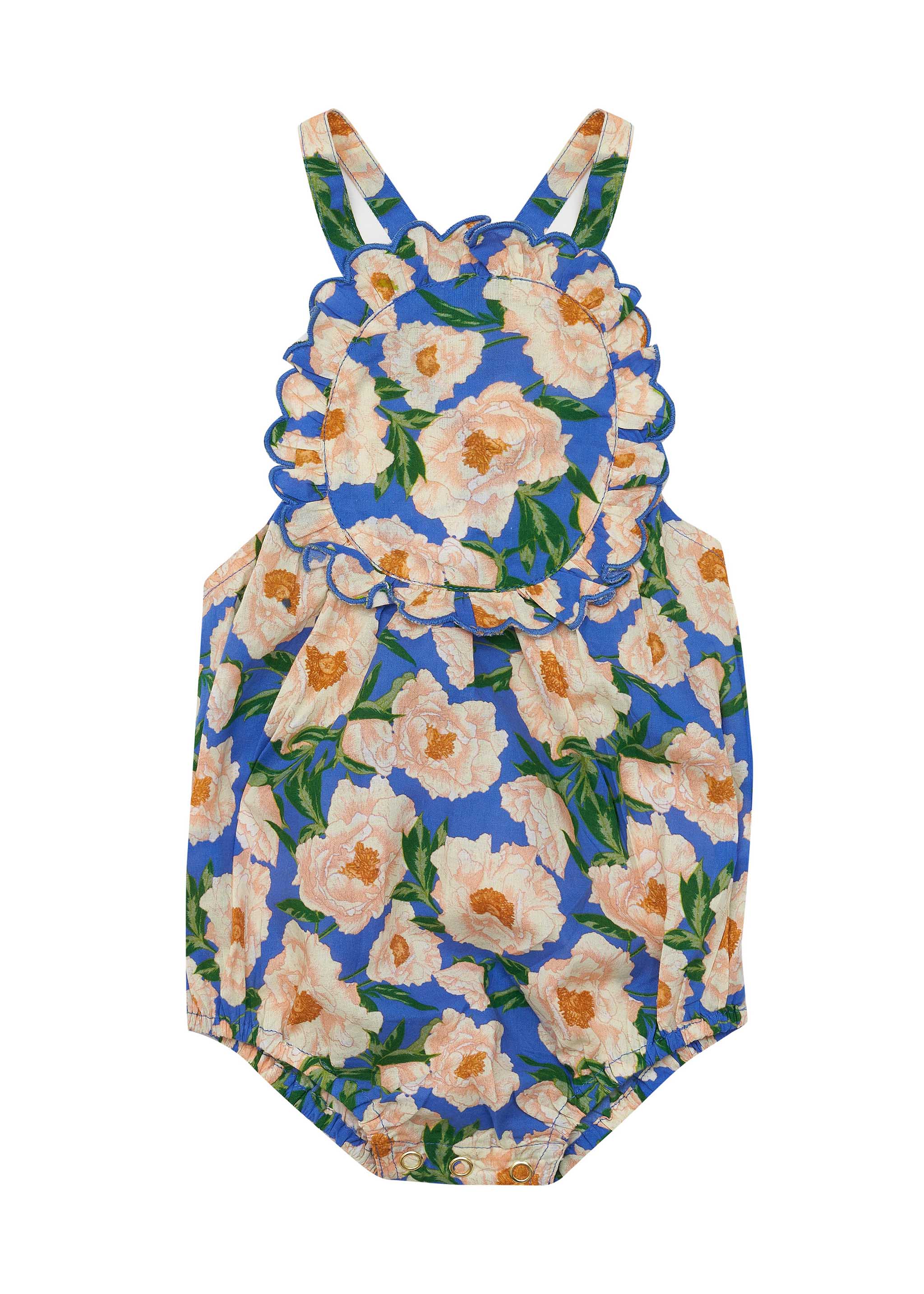 Freya Romper-Soirée Bouquet Bondi Blue – Bella and Lace
